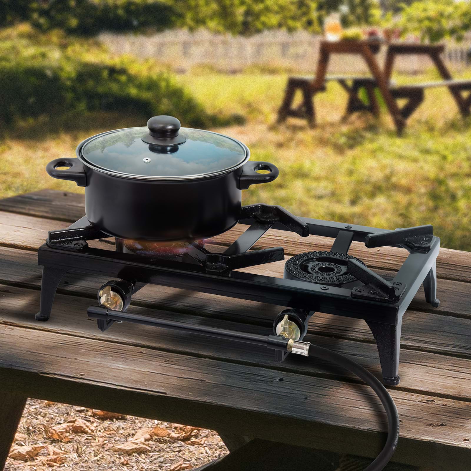 Gasmate Twin Burner Cast Iron Country Cooker