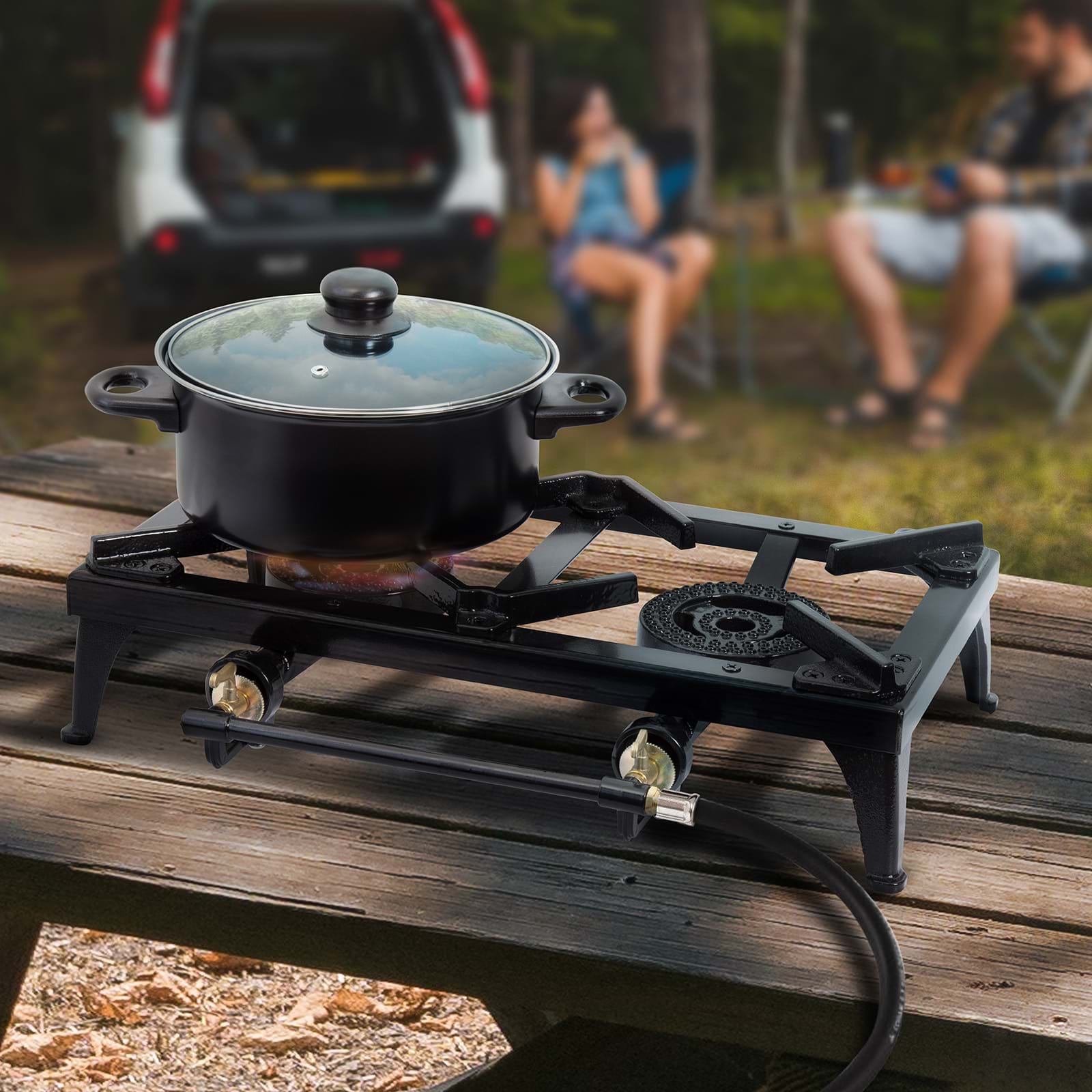 Gasmate Twin Burner Cast Iron Country Cooker
