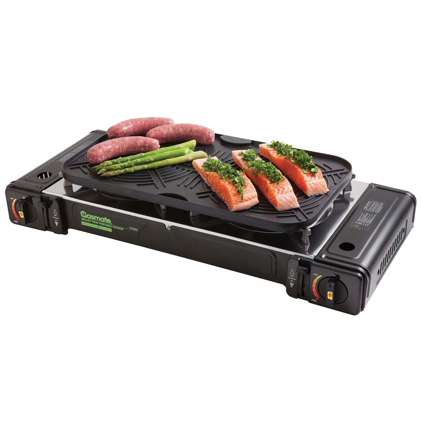 Gasmate Double Grill Plate - Non Stick